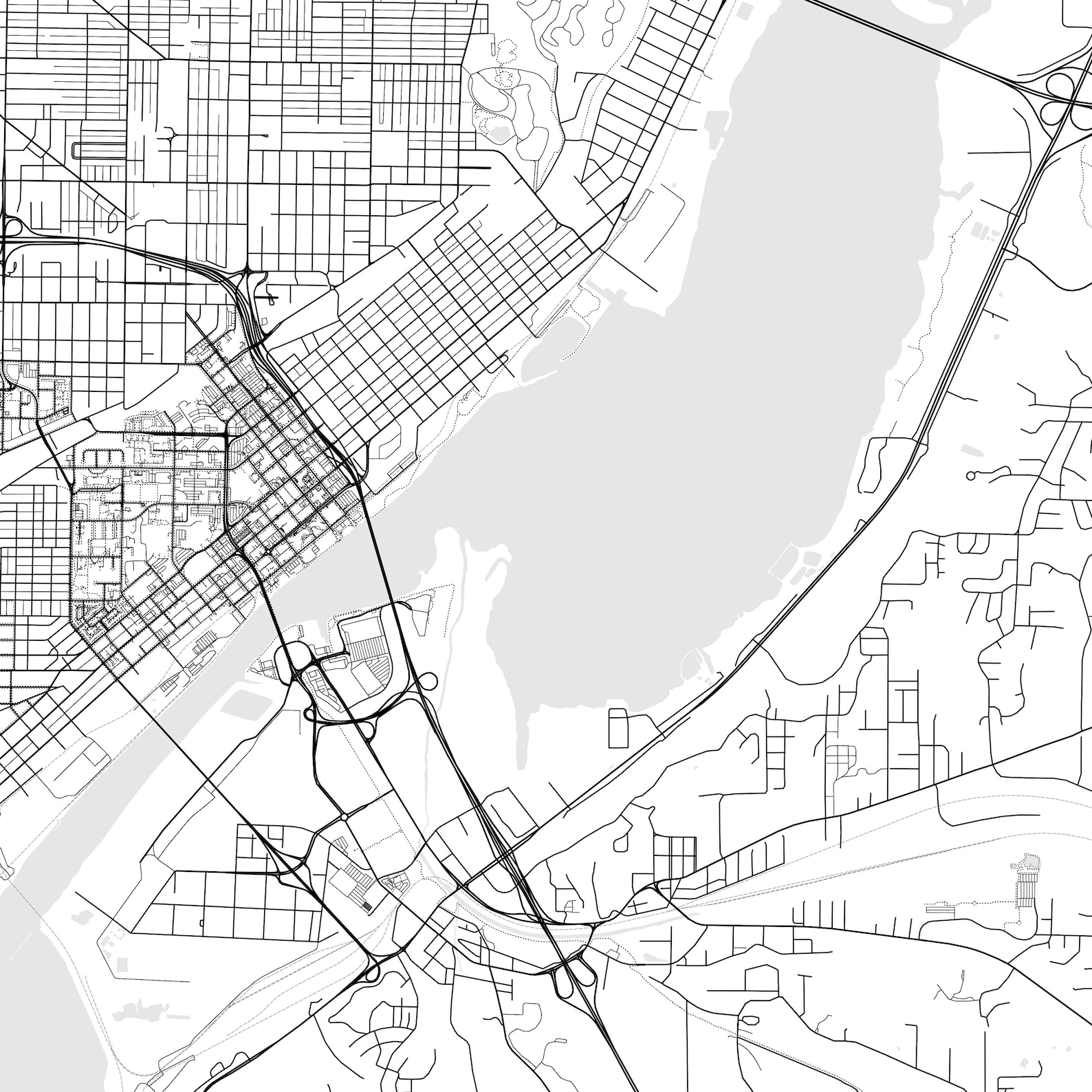 East Peoria Map Print, East Peoria Map Poster Wall Art, Il City Map ...