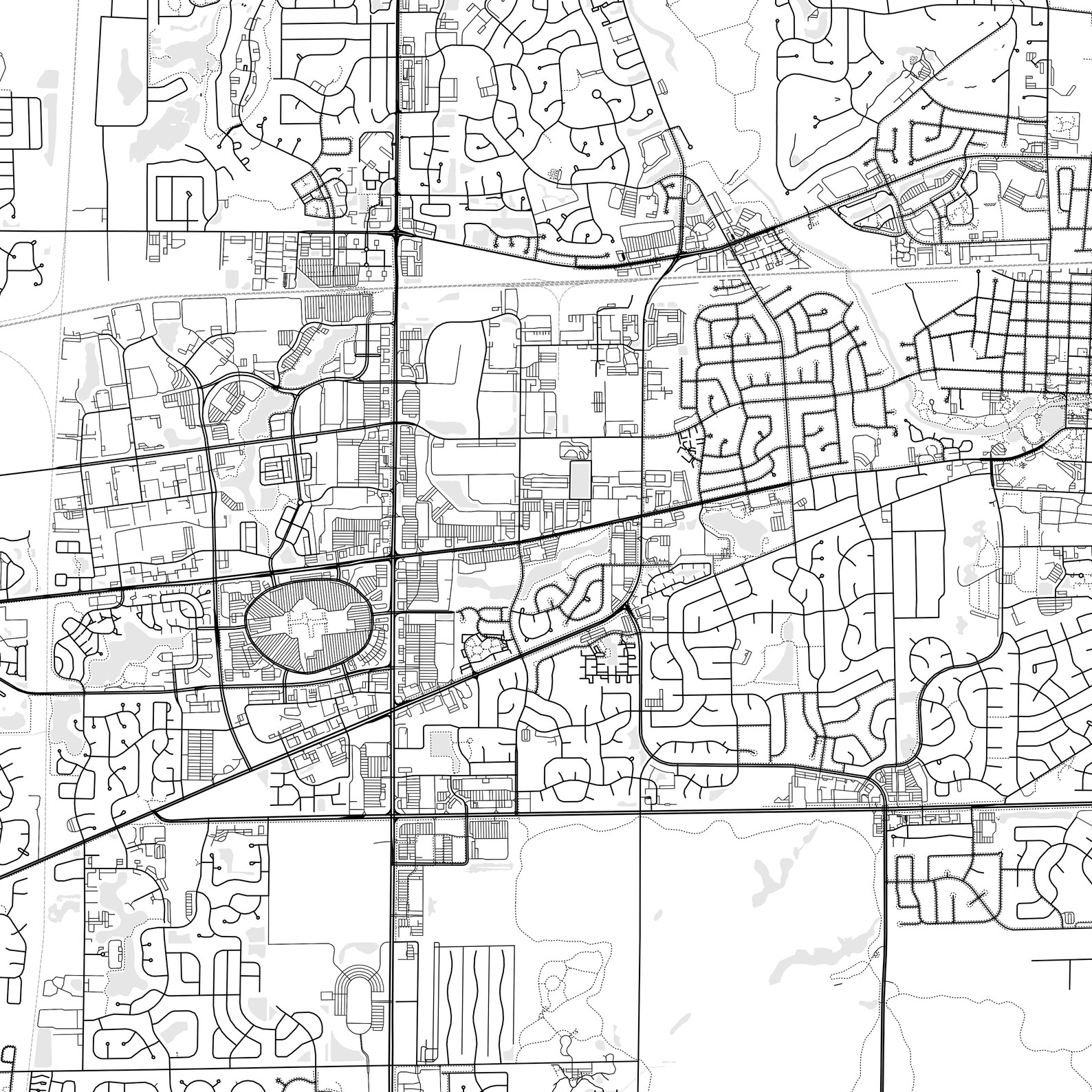 Naperville Map Print Naperville Map Poster Wall Art Il City - Etsy