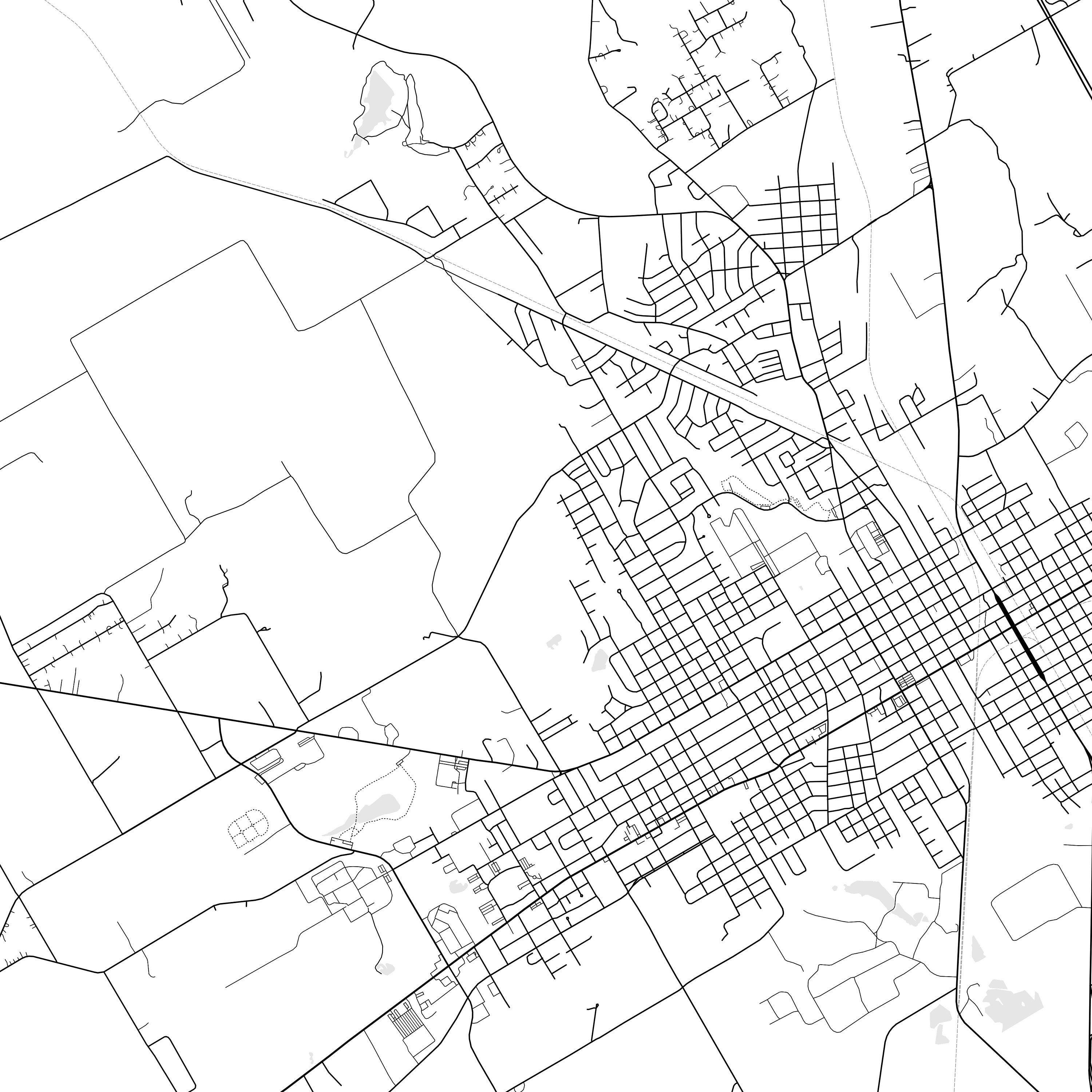 Corsicana Map Print, Corsicana Map Poster Wall Art, Tx City Map, Texas ...
