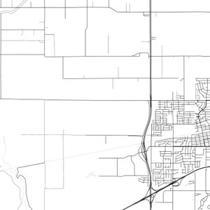 Lemoore Map Print, Lemoore Map Poster Wall Art, Ca City Map, California ...