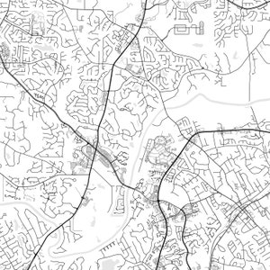 Duluth Map Print, Duluth Map Poster Wall Art, Ga City Map, Georgia ...