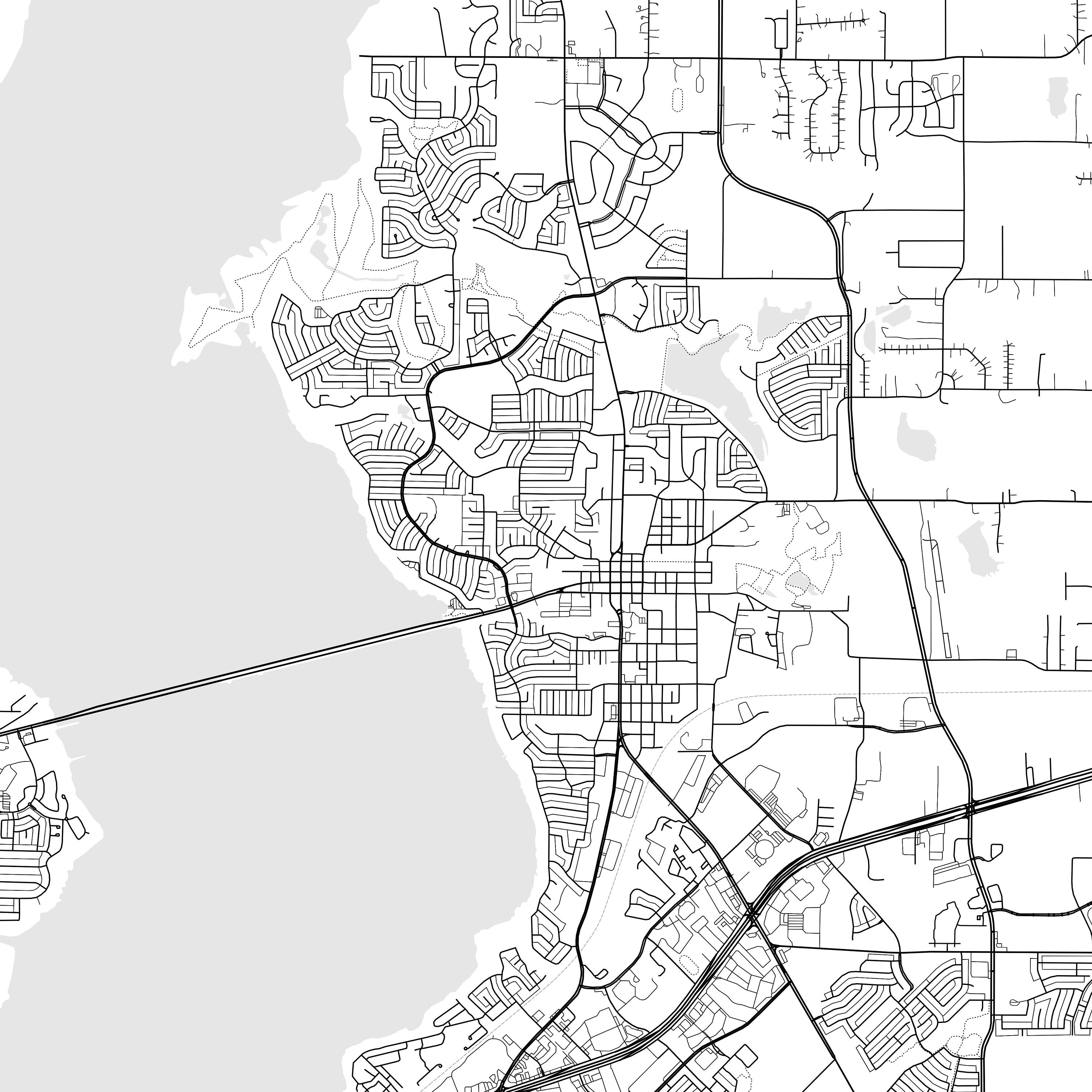 Rockwall Map Print Rockwall Map Poster Wall Art Tx City Map | Etsy