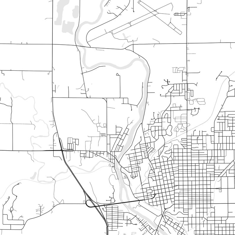 Fort Dodge Map Print, Fort Dodge Map Poster Wall Art, Ia City Map, Iowa ...