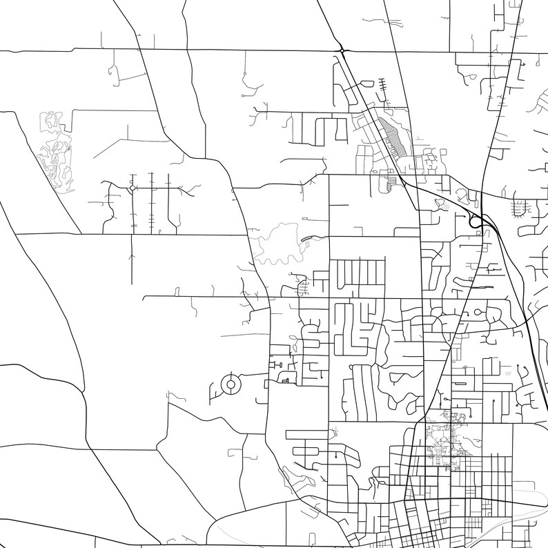 Wooster Map Print Wooster Map Poster Wall Art Oh City Map | Etsy