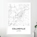 Collinsville Map Print, Collinsville Map Poster Wall Art, Il City Map ...