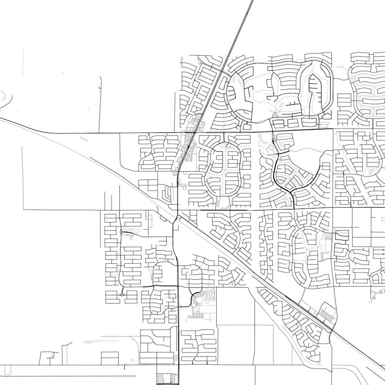 Maricopa Map Print, Maricopa Map Poster Wall Art, Az City Map, Arizona Print Street Map Decor ...