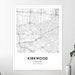Kirkwood Map Print, Kirkwood Map Poster Wall Art, Mo City Map, Missouri ...