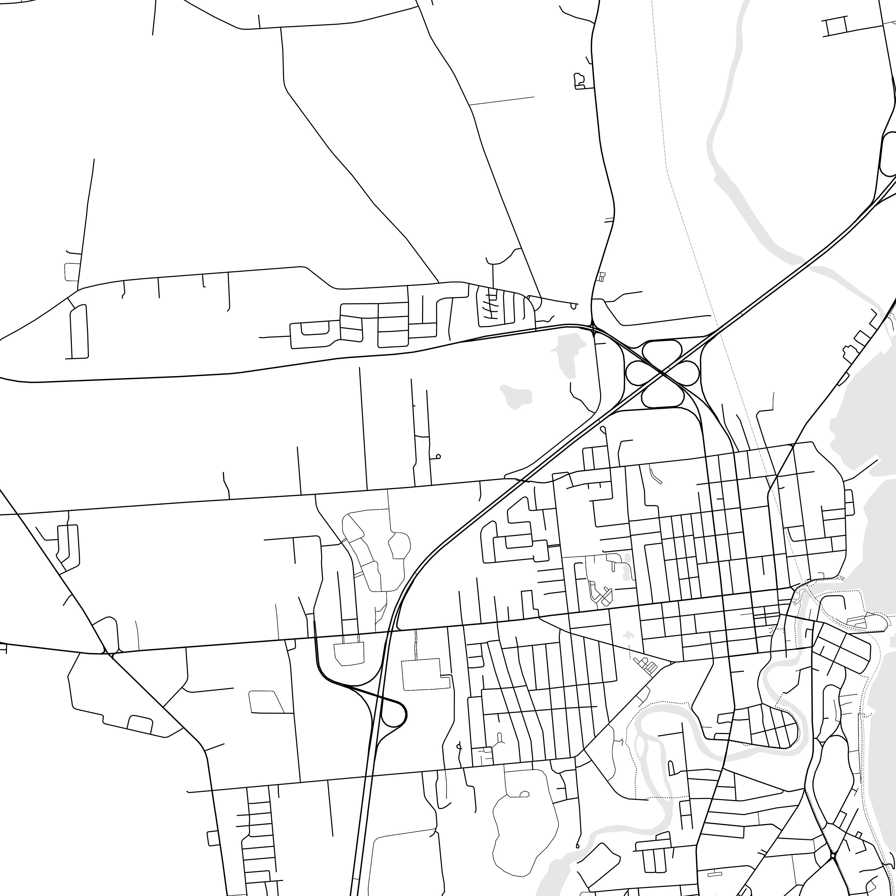 Plattsburgh Map Print, Plattsburgh Map Poster Wall Art, Ny City Map ...