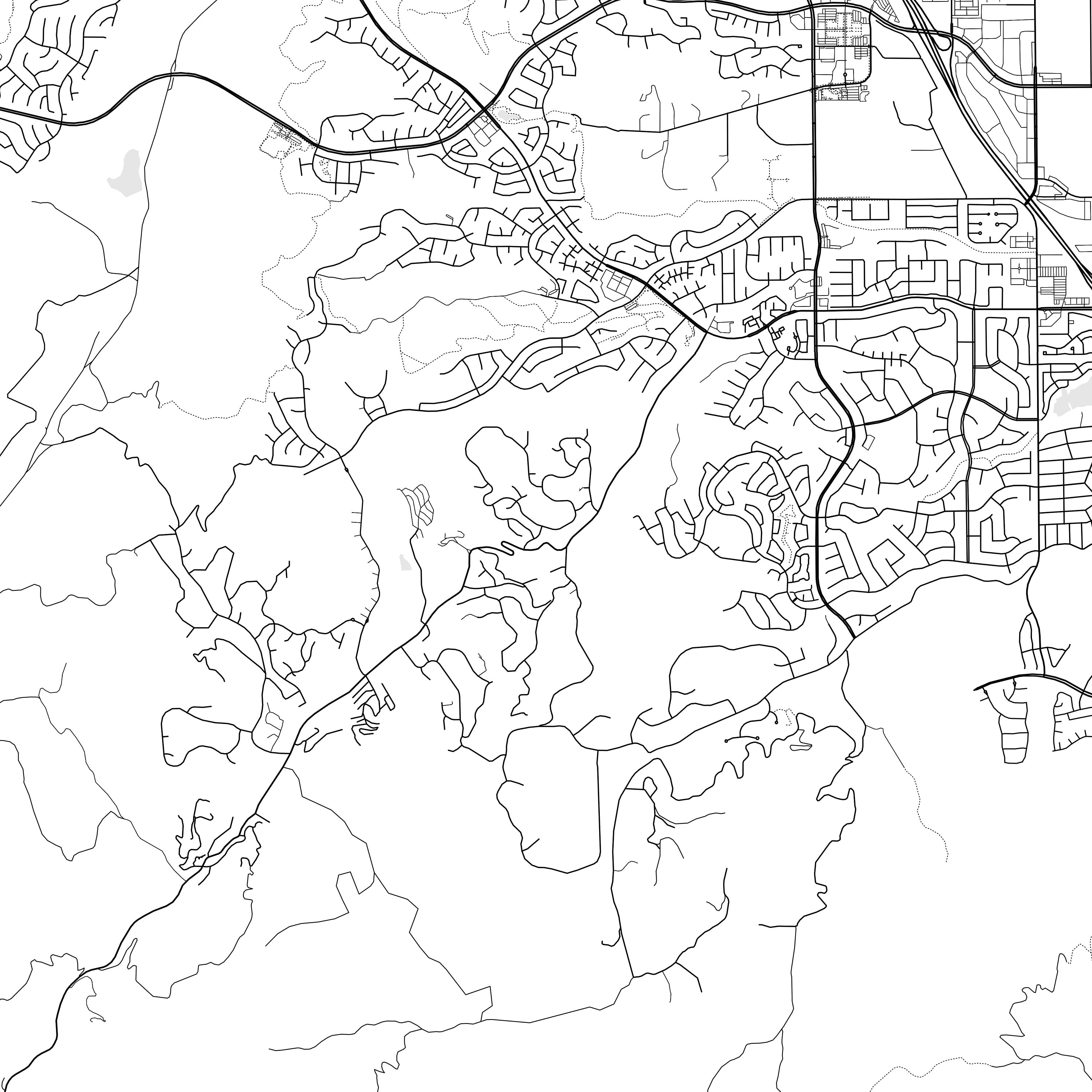 Chino Hills Map Print, Chino Hills Map Poster Wall Art, Ca City Map ...