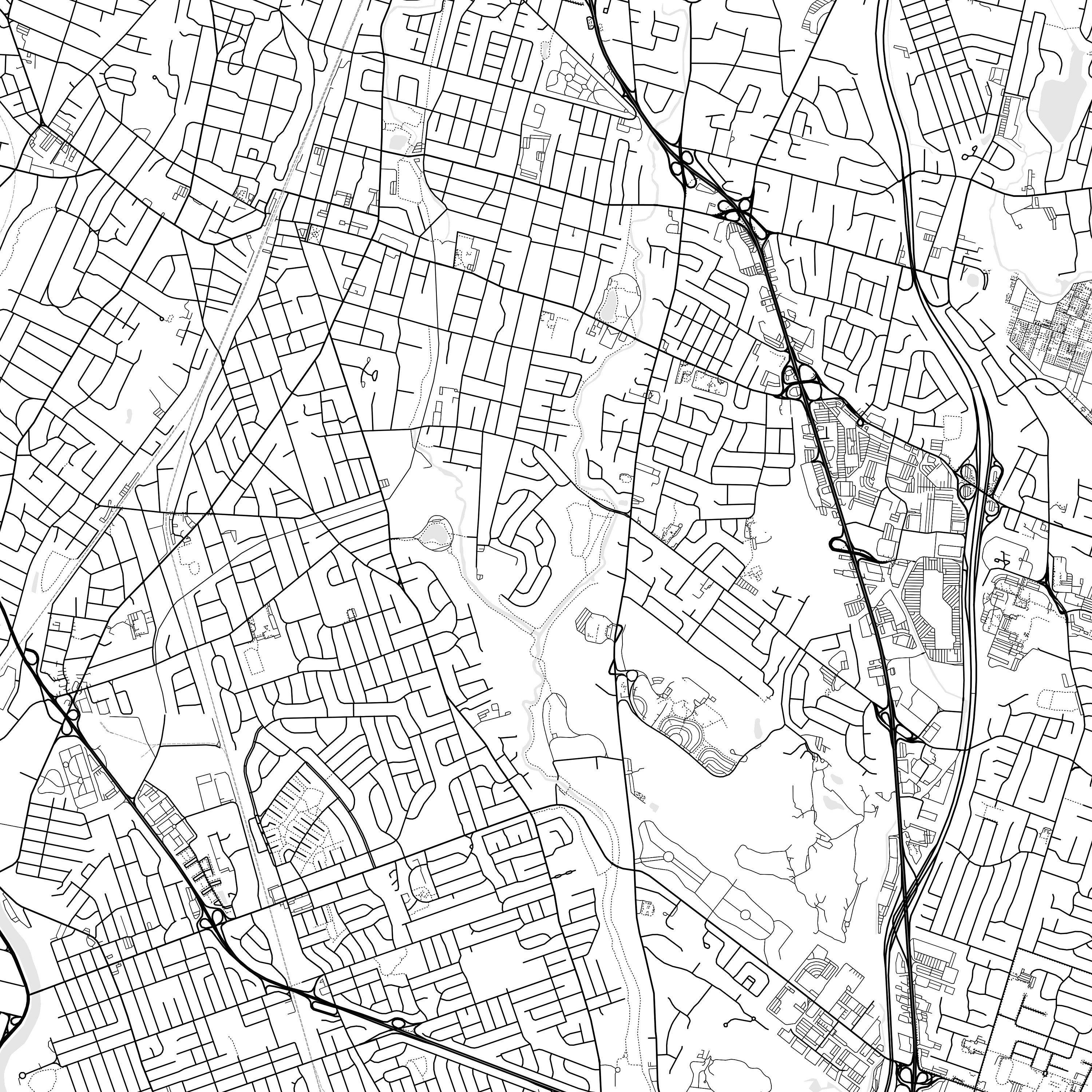 Paramus Map Print, Paramus Map Poster Wall Art, Nj City Map, New Jersey ...