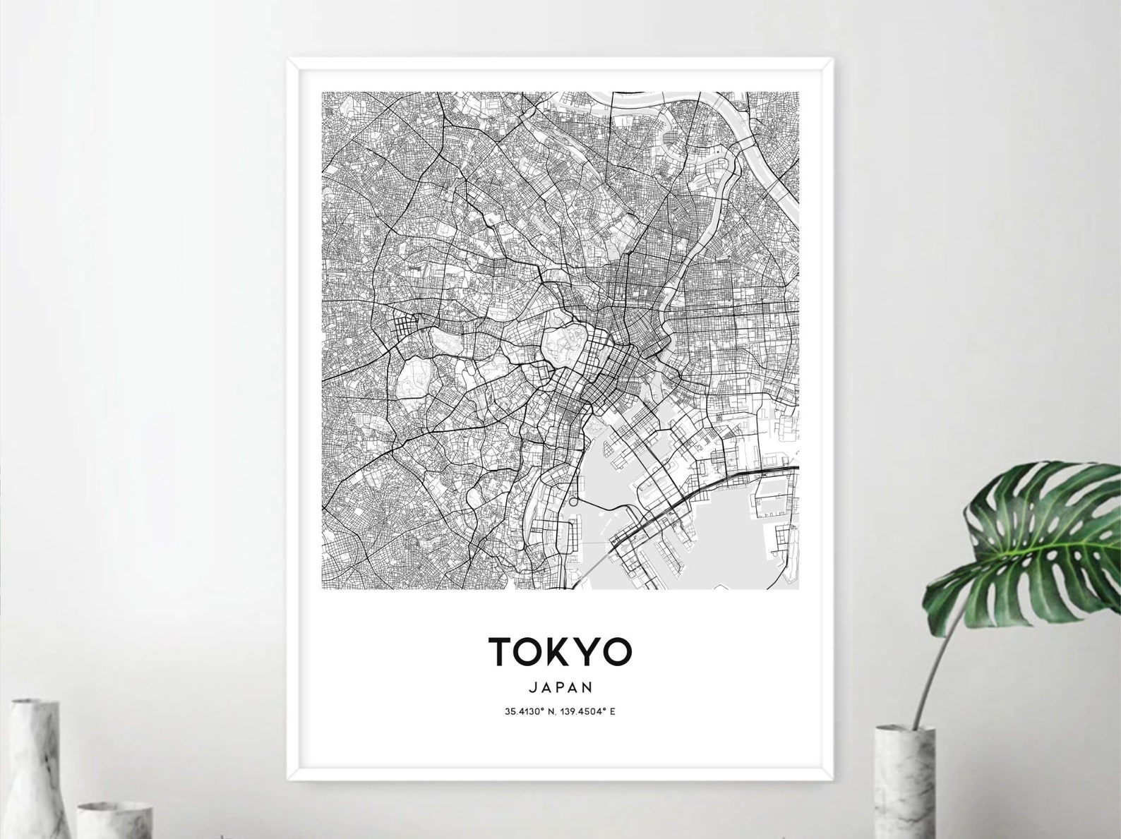 Tokyo Map Print Tokyo Map Poster Wall Art Tokyo City Map | Etsy