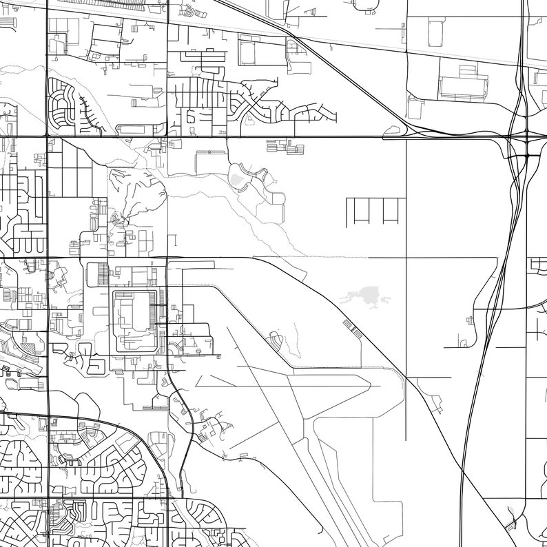 Aurora Map Print Aurora Map Poster Wall Art Co City Map - Etsy