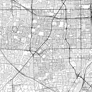 Campbell Map Print, Campbell Map Poster Wall Art, Ca City Map ...