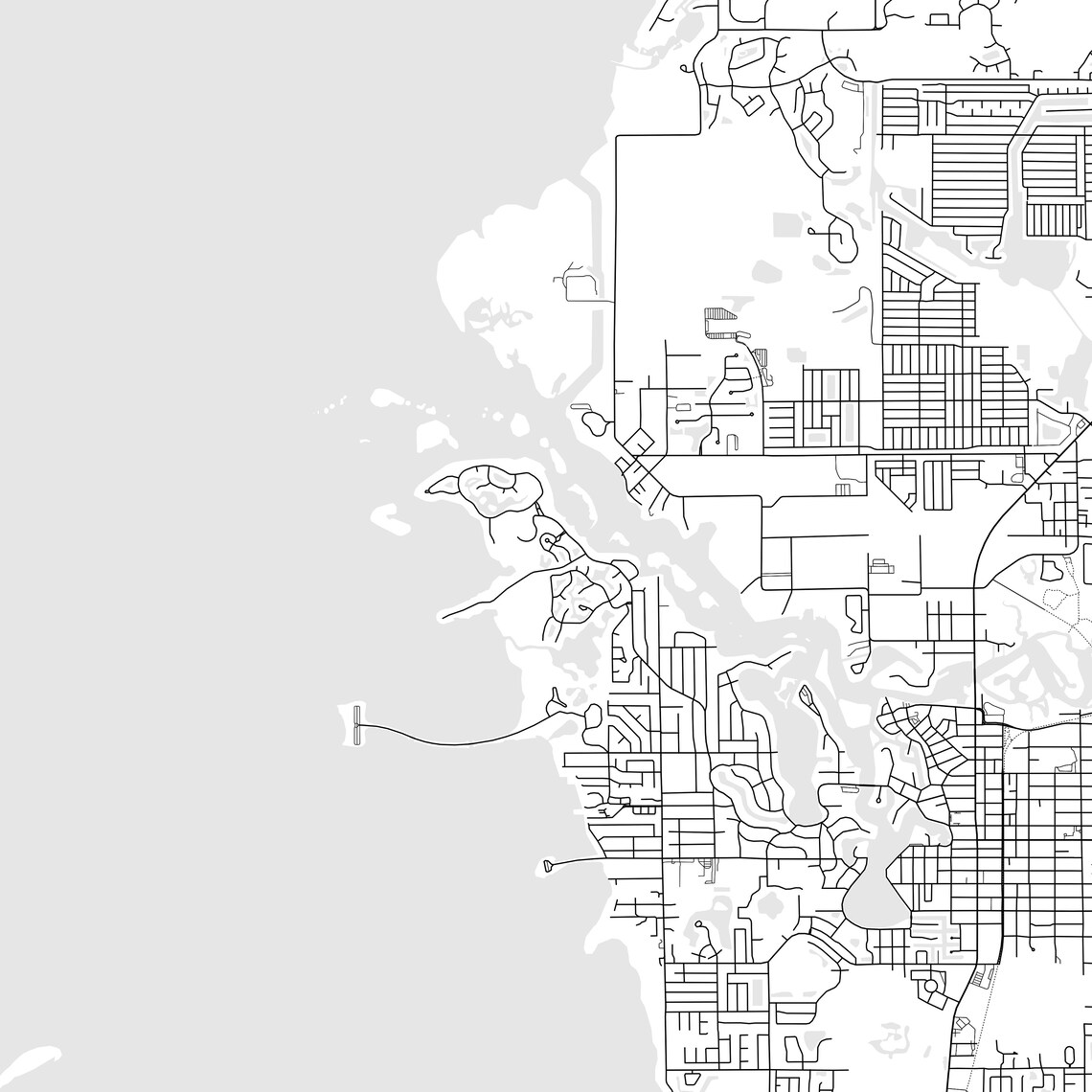 Tarpon Springs Map Print, Tarpon Springs Map Poster Wall Art, Fl City ...