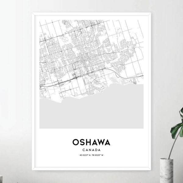 Oshawa Street Map - Etsy