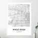 Wheat Ridge Map Print Wheat Ridge Map Poster Wall Art Co - Etsy