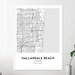 Hallandale Beach Map Print Hallandale Beach Map Poster Wall - Etsy