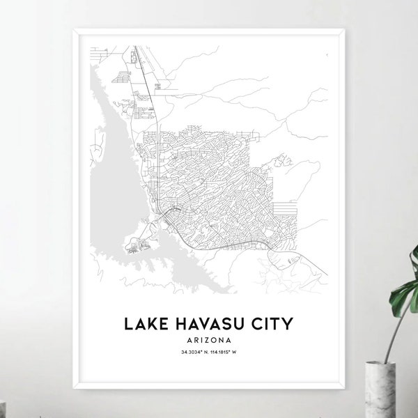 Lake Havasu City Map - Etsy