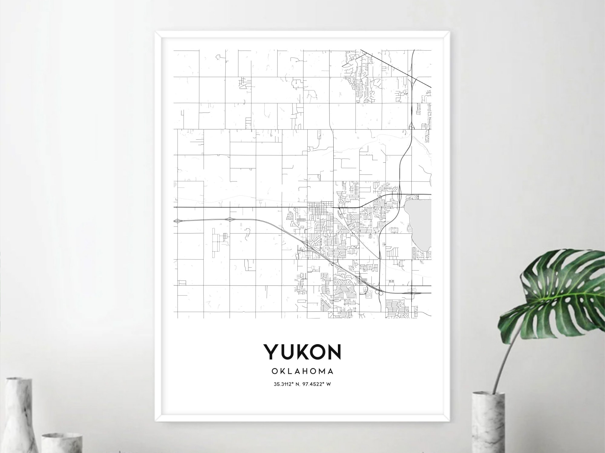Yukon Ok Street Map