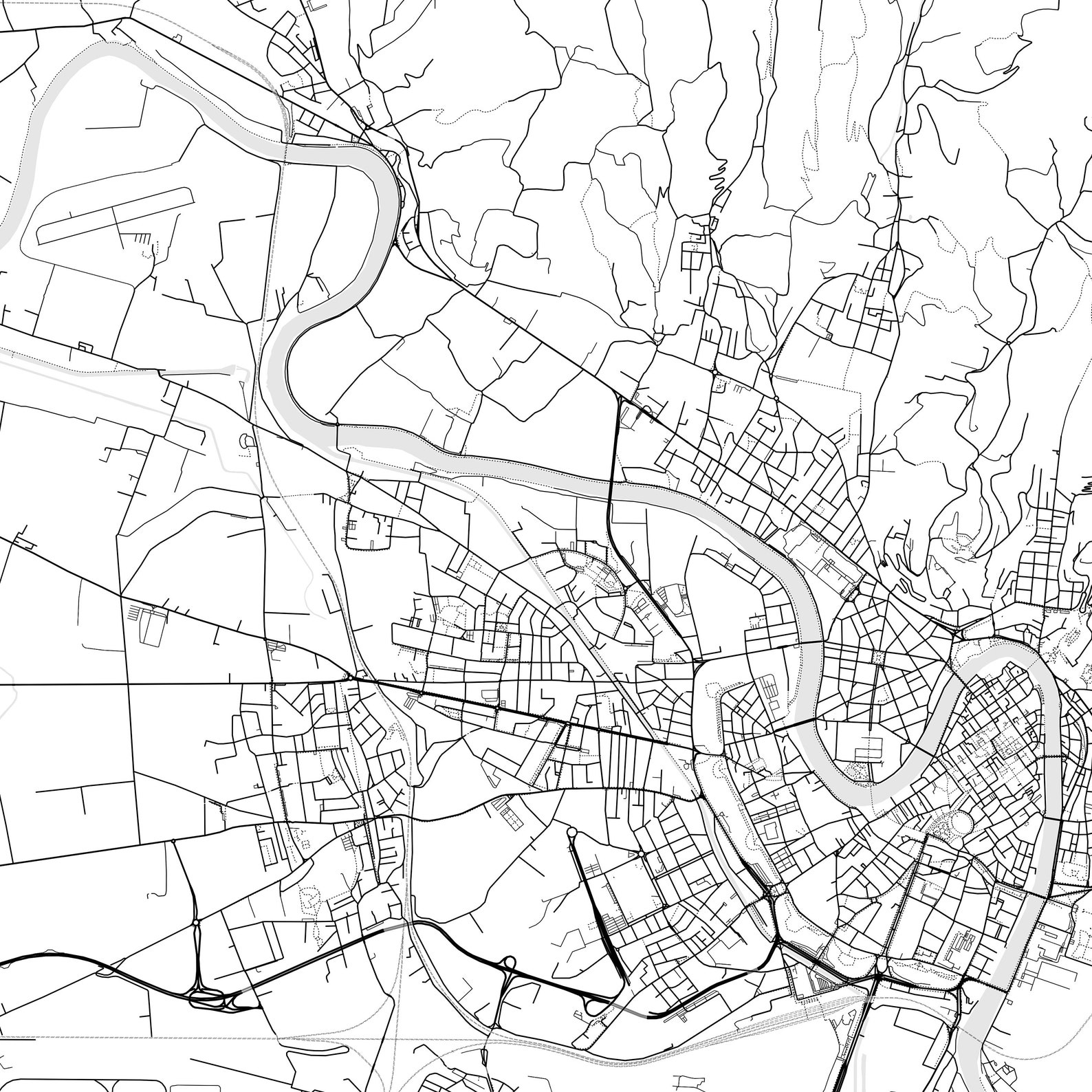 Verona Map Print Verona Map Poster Wall Art Verona City Map - Etsy