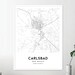 Lancaster Map Print Lancaster Map Poster Wall Art Pa City - Etsy