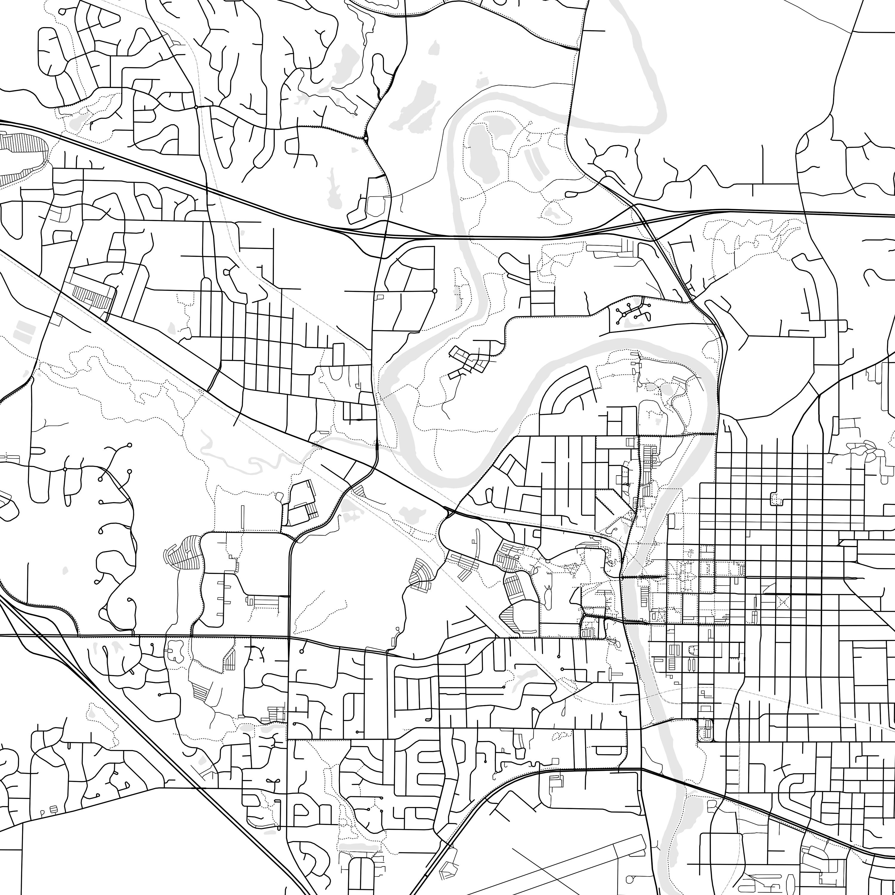 Iowa City Map Print, Iowa City Map Poster Wall Art, Ia City Map, Iowa ...