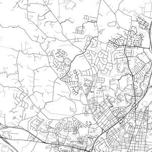 Frederick Map Print, Frederick Map Poster Wall Art, Md City Map ...