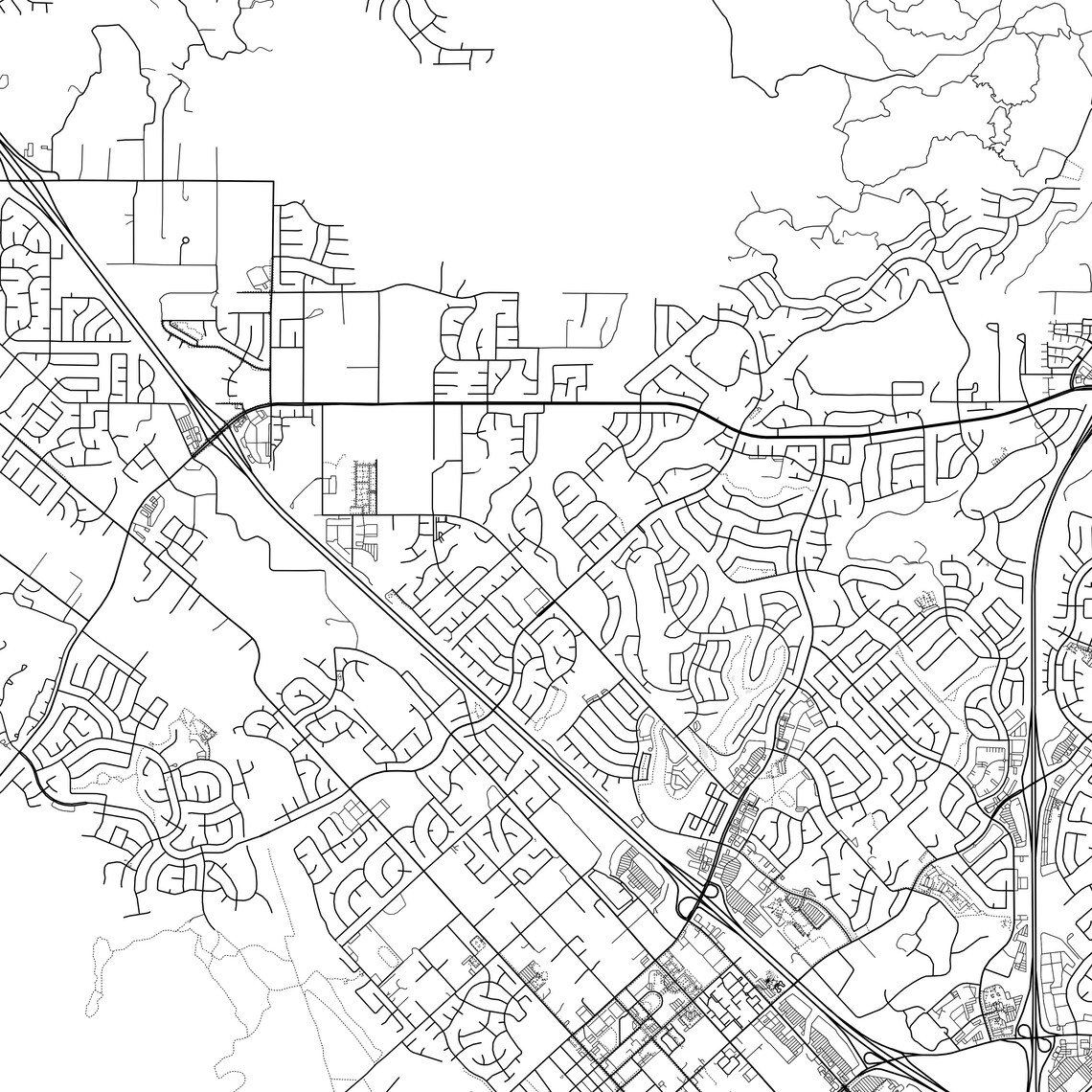 Murrieta Map Print Murrieta Map Poster Wall Art Ca City | Etsy