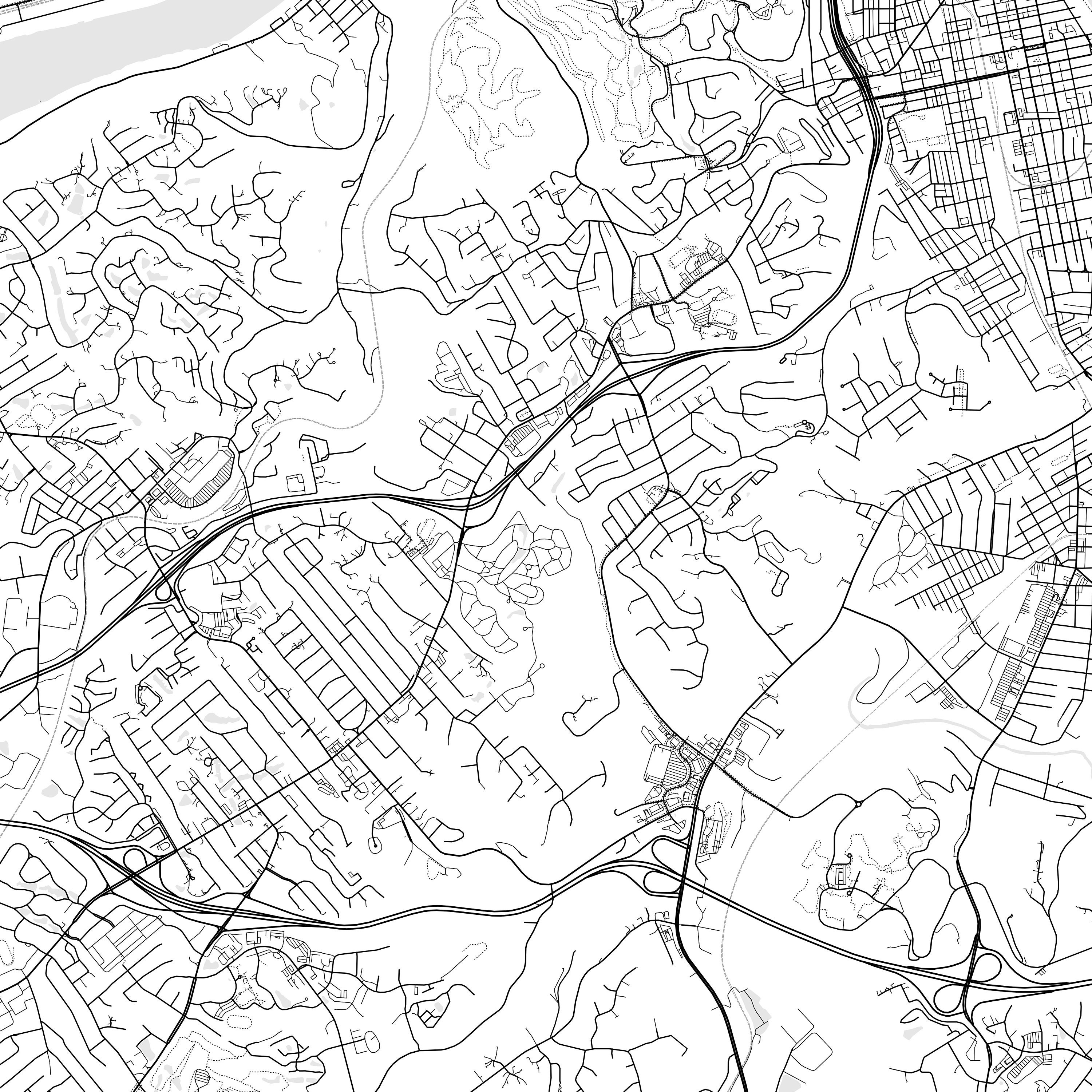 Covington Map Print, Covington Map Poster Wall Art, Ky City Map ...