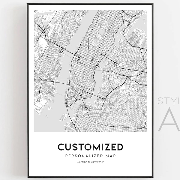 Custom Map - Etsy