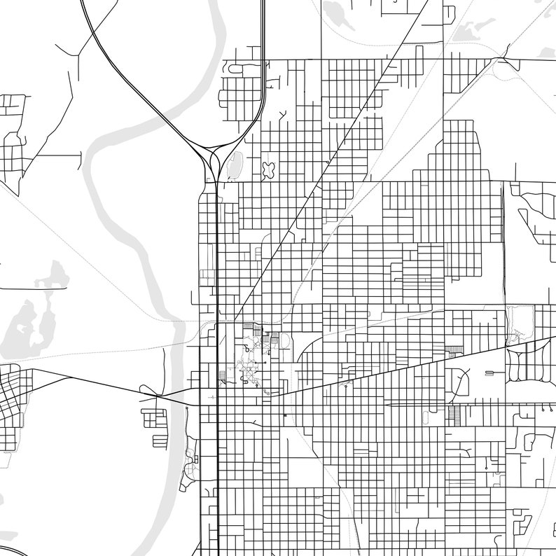 Terre Haute Map Print, Terre Haute Map Poster Wall Art, in City Map ...