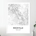 Rockville Map Print, Rockville Map Poster Wall Art, Md City Map ...