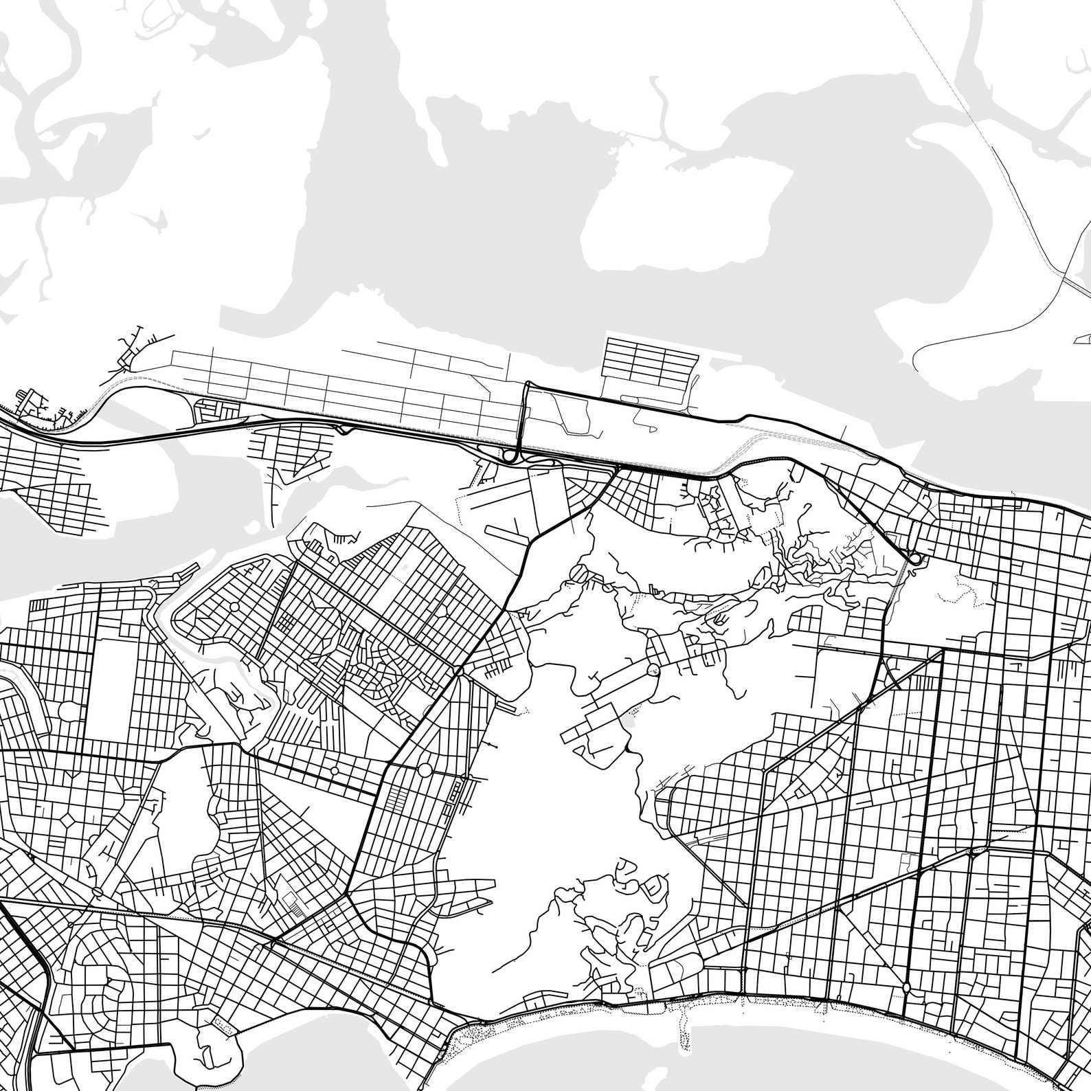 Santos Map Print, Santos Map Poster Wall Art, Santos City Map, Santos ...