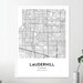 Lauderhill Map Print, Lauderhill Map Poster Wall Art, Fl City Map ...