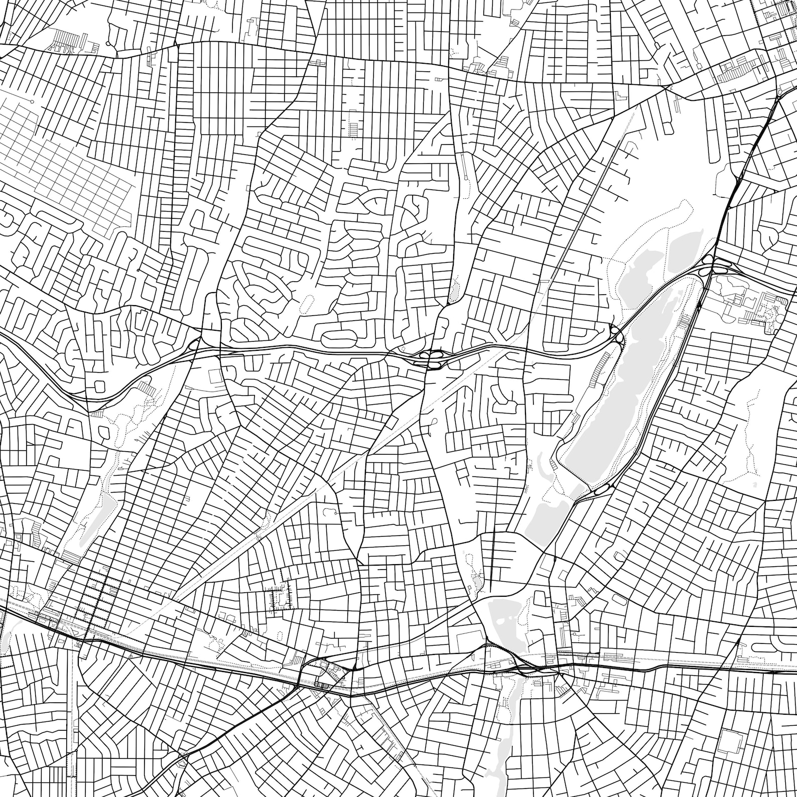 Rockville Centre Map Print, Rockville Centre Map Poster Wall Art, Ny ...