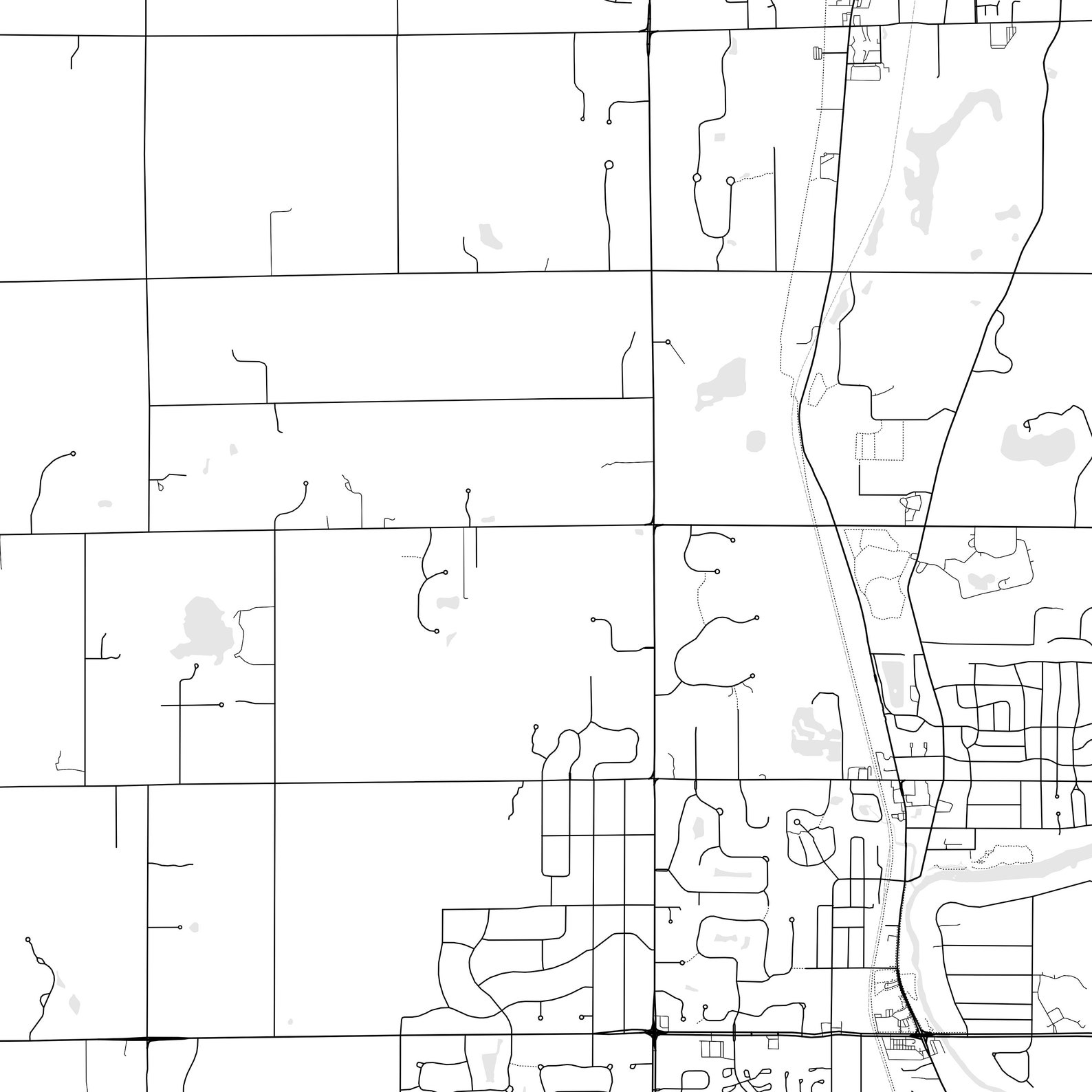 Mequon Map Print, Mequon Map Poster Wall Art, Wi City Map, Wisconsin ...