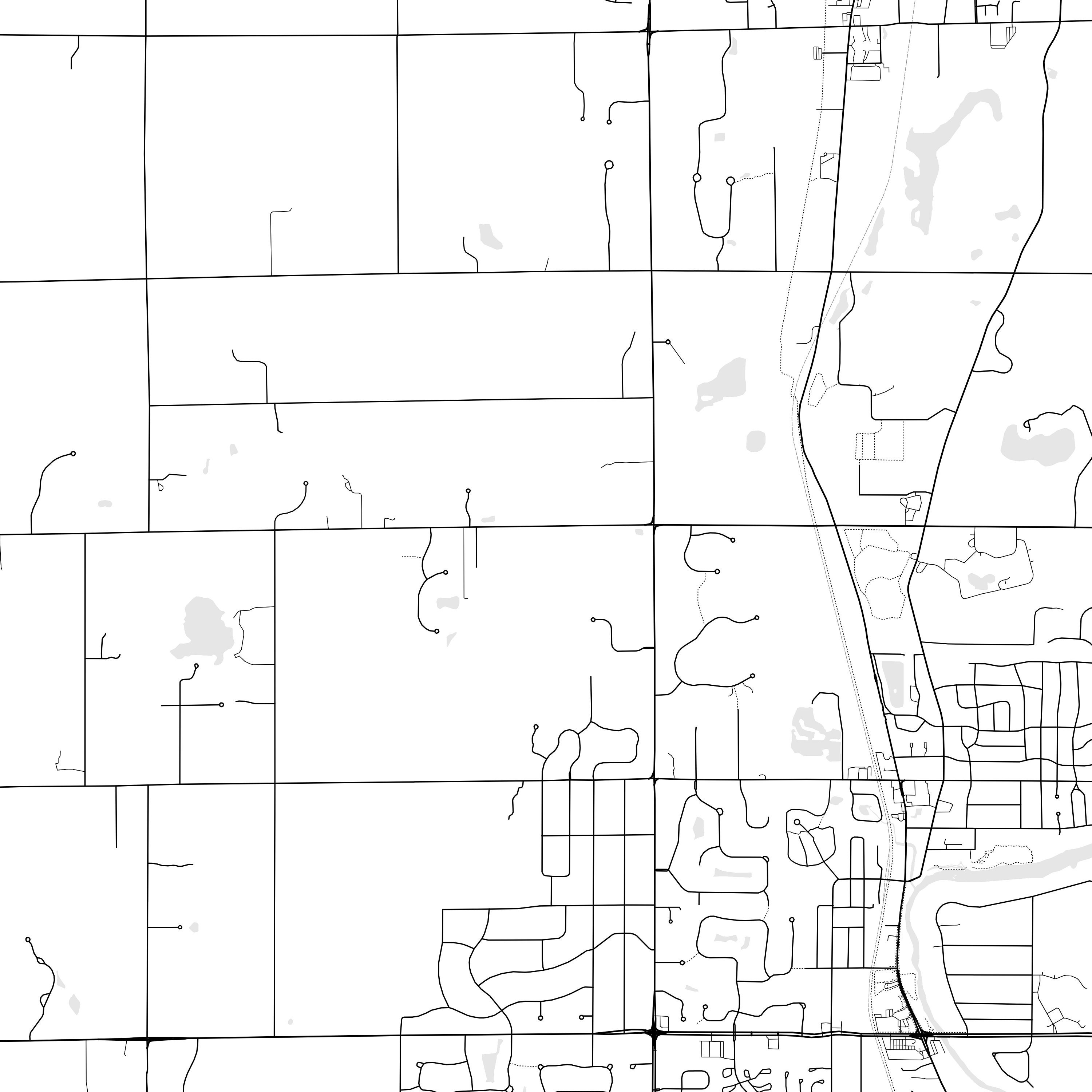 Mequon Map Print, Mequon Map Poster Wall Art, Wi City Map, Wisconsin ...
