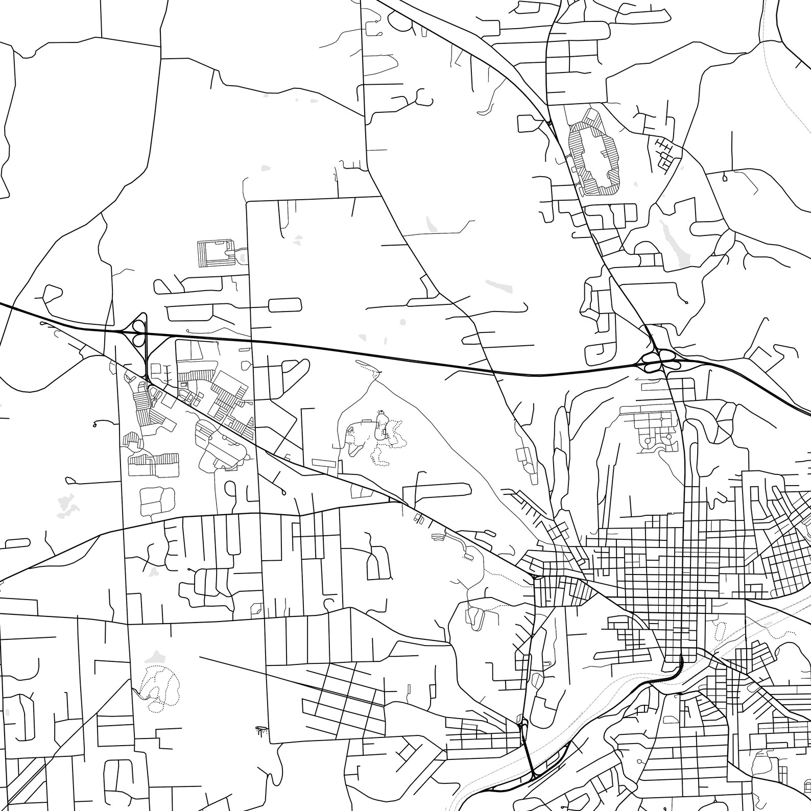 Butler Map Print, Butler Map Poster Wall Art, Pa City Map, Pennsylvania ...