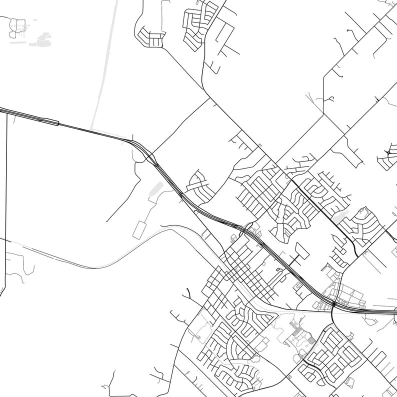 Forney Map Print, Forney Map Poster Wall Art, Tx City Map, Texas Print ...