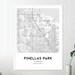 Pinellas Park Map Print, Pinellas Park Map Poster Wall Art, Fl City Map ...