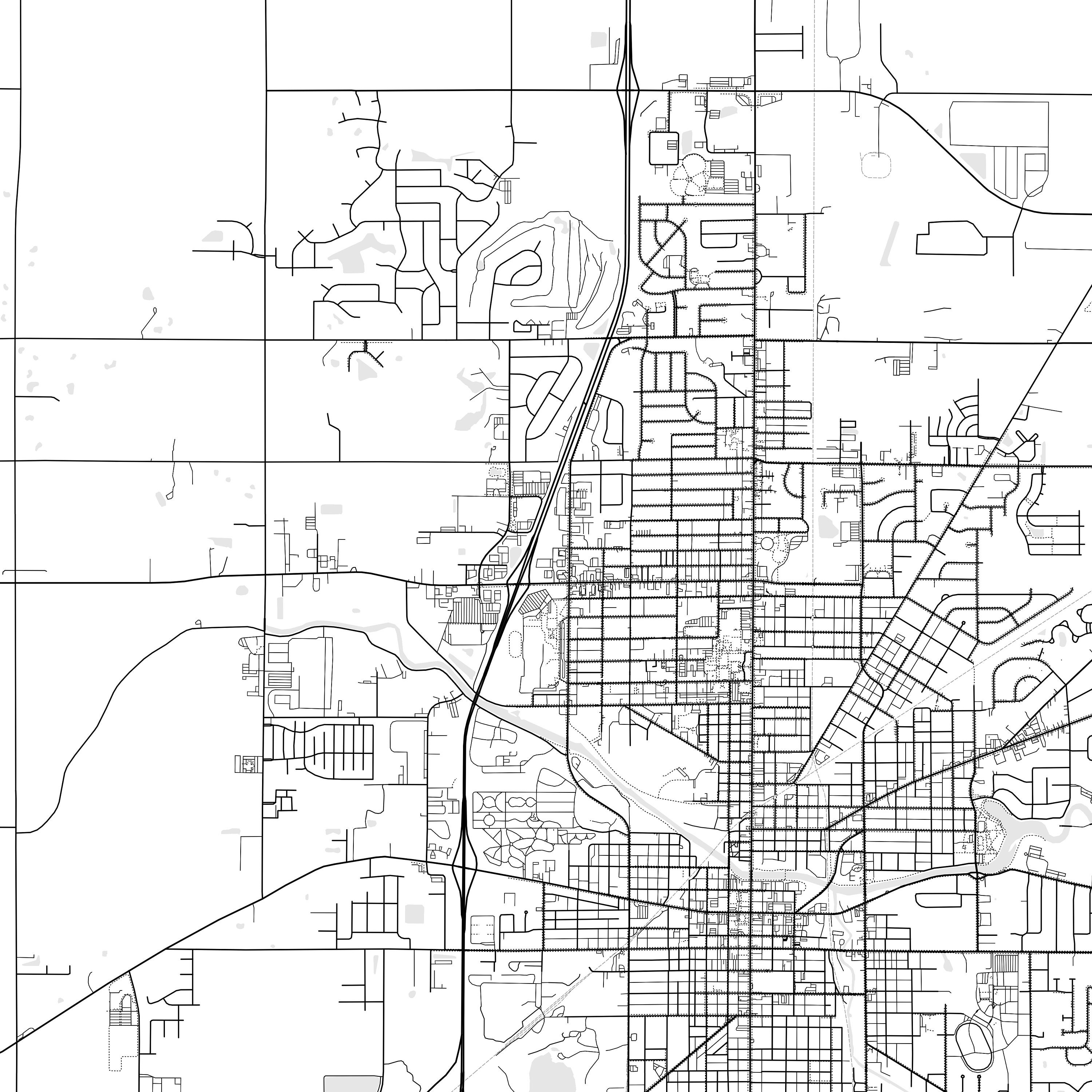 Findlay Map Print, Findlay Map Poster Wall Art, Oh City Map, Ohio Print ...