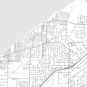 Mentor Map Print, Mentor Map Poster Wall Art, Oh City Map, Ohio Print ...