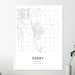 Derby Map Print, Derby Map Poster Wall Art, Ks City Map, Kansas Print ...