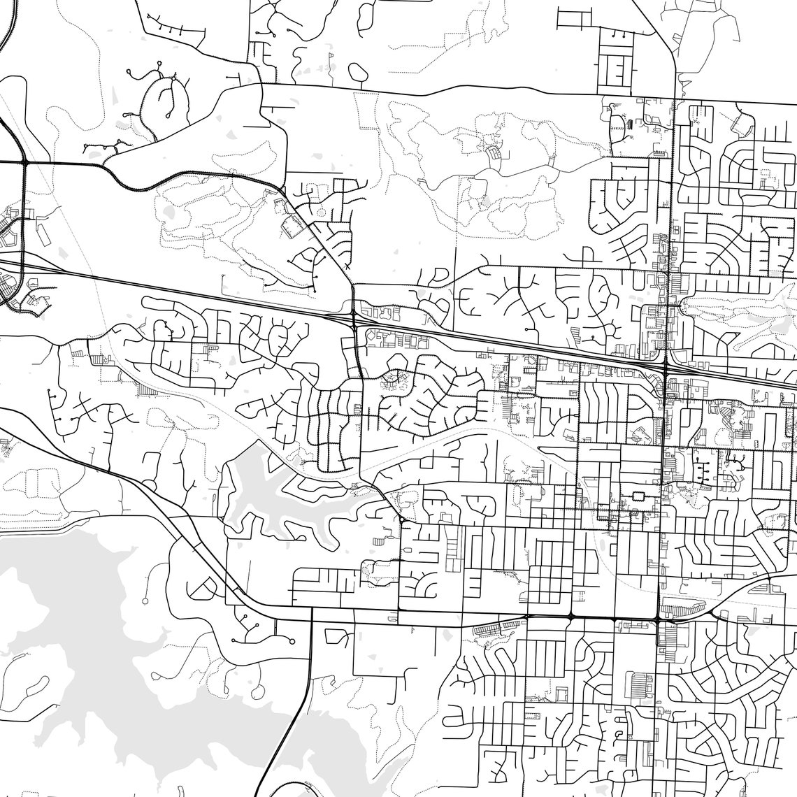 Blue Springs Map Print Blue Springs Map Poster Wall Art Mo - Etsy