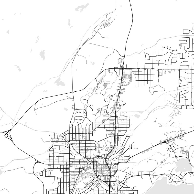 Sudbury Map Print, Sudbury Map Poster Wall Art, Sudbury City Map ...