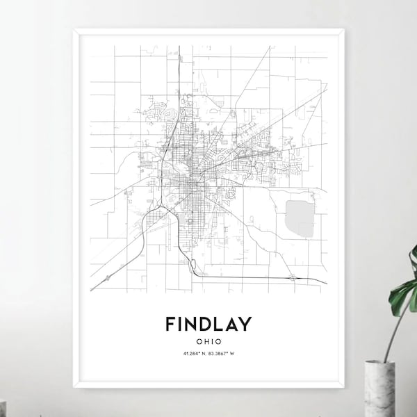 Findlay Map - Etsy
