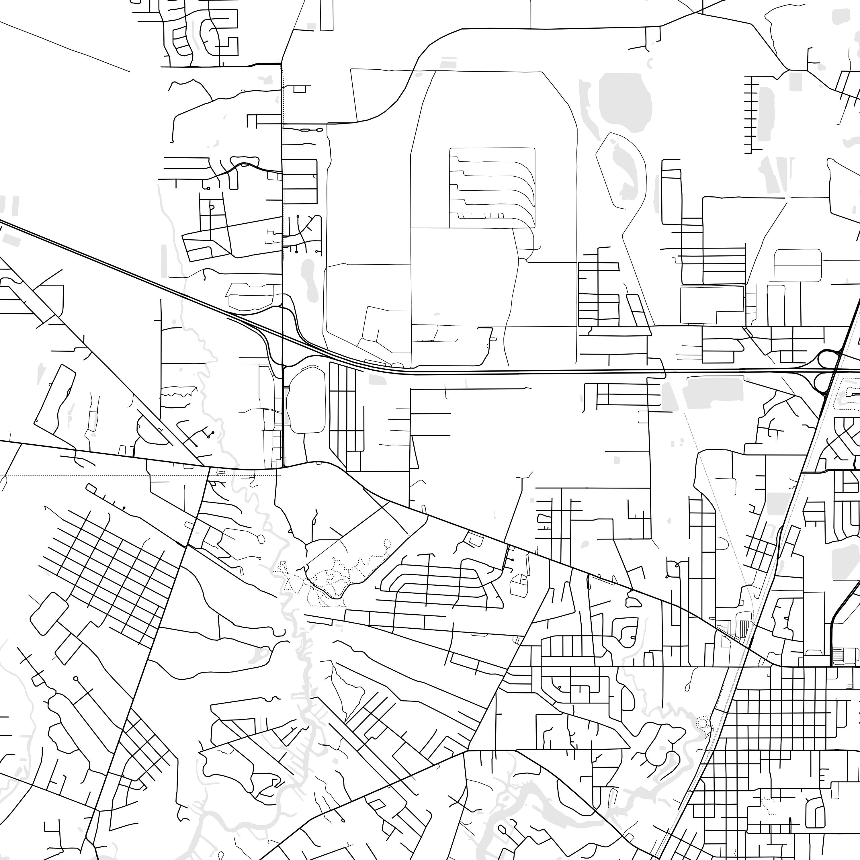 Slidell Map Print, Slidell Map Poster Wall Art, La City Map, Louisiana ...