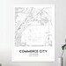 Commerce City Map Print, Commerce City Map Poster Wall Art, Co City Map ...