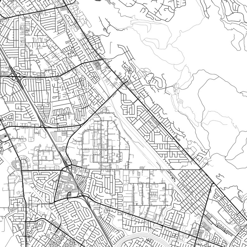 Union City Map Print Union City Map Poster Wall Art Ca City - Etsy