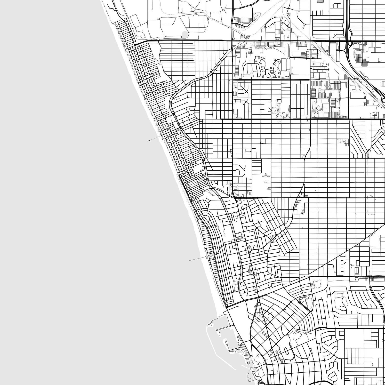 Redondo Beach Map Print Redondo Beach Map Poster Wall Art Ca - Etsy